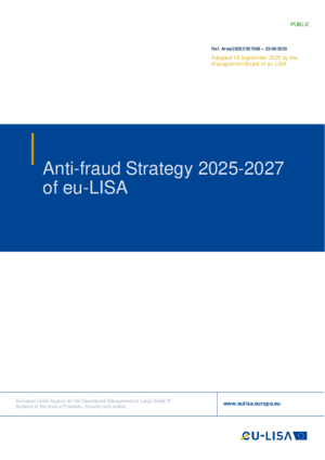 Anti-fraud Strategy 2025-2027 | eu-LISA