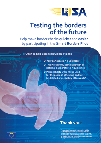 Testing the Borders of the Future Poster | eu-LISA