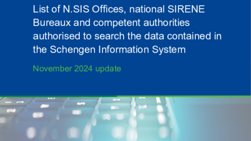 SIS - List of competent authorities 2024 | eu-LISA